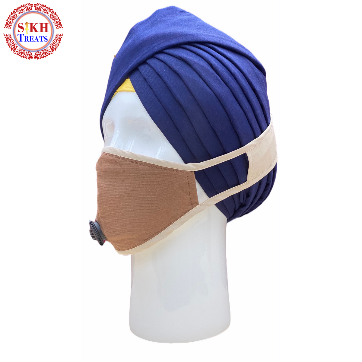 Face Mask | Vent Mask | Brown freeshipping - SikhTreats